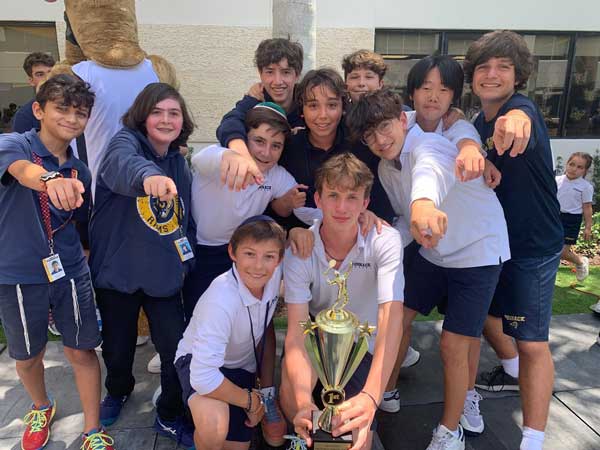 Middle School Boys Win Tennis Championship | Posnack School