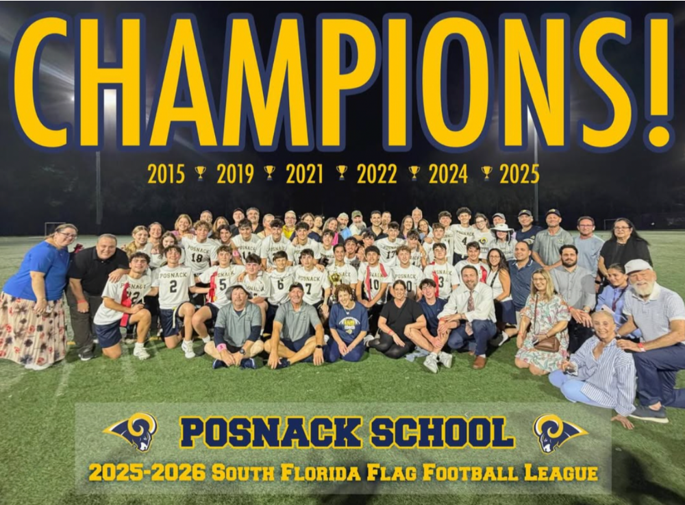 Flag Football Team Celebrate Perfect Season | Posnack School